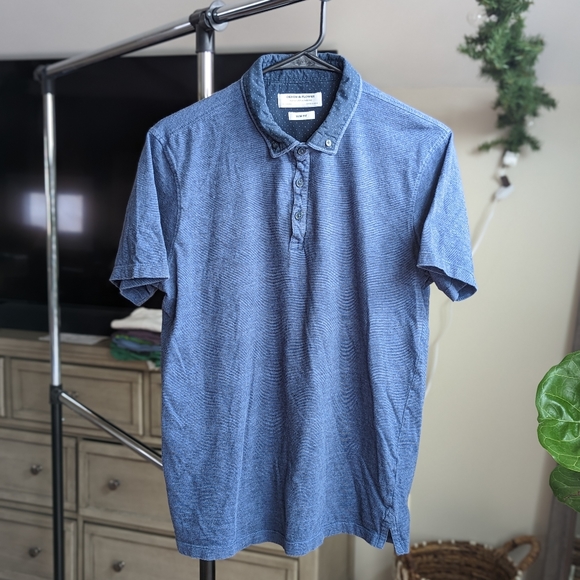 Denim & Flower | Shirts | Denim Flower Slim Fit Polo Shirt | Poshmark
